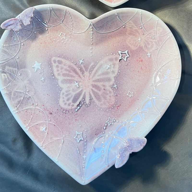 Butterfly Handmade Ceramic Plate | Home Decor | Three Fleas