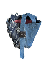 Color Block Denim Bucket Bag | Bag | Three Fleas