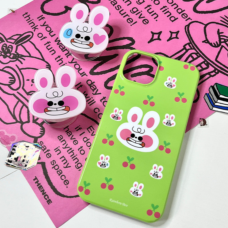 Awkward Bunny Printed Phone Case | iPhone Accessories | Three Fleas