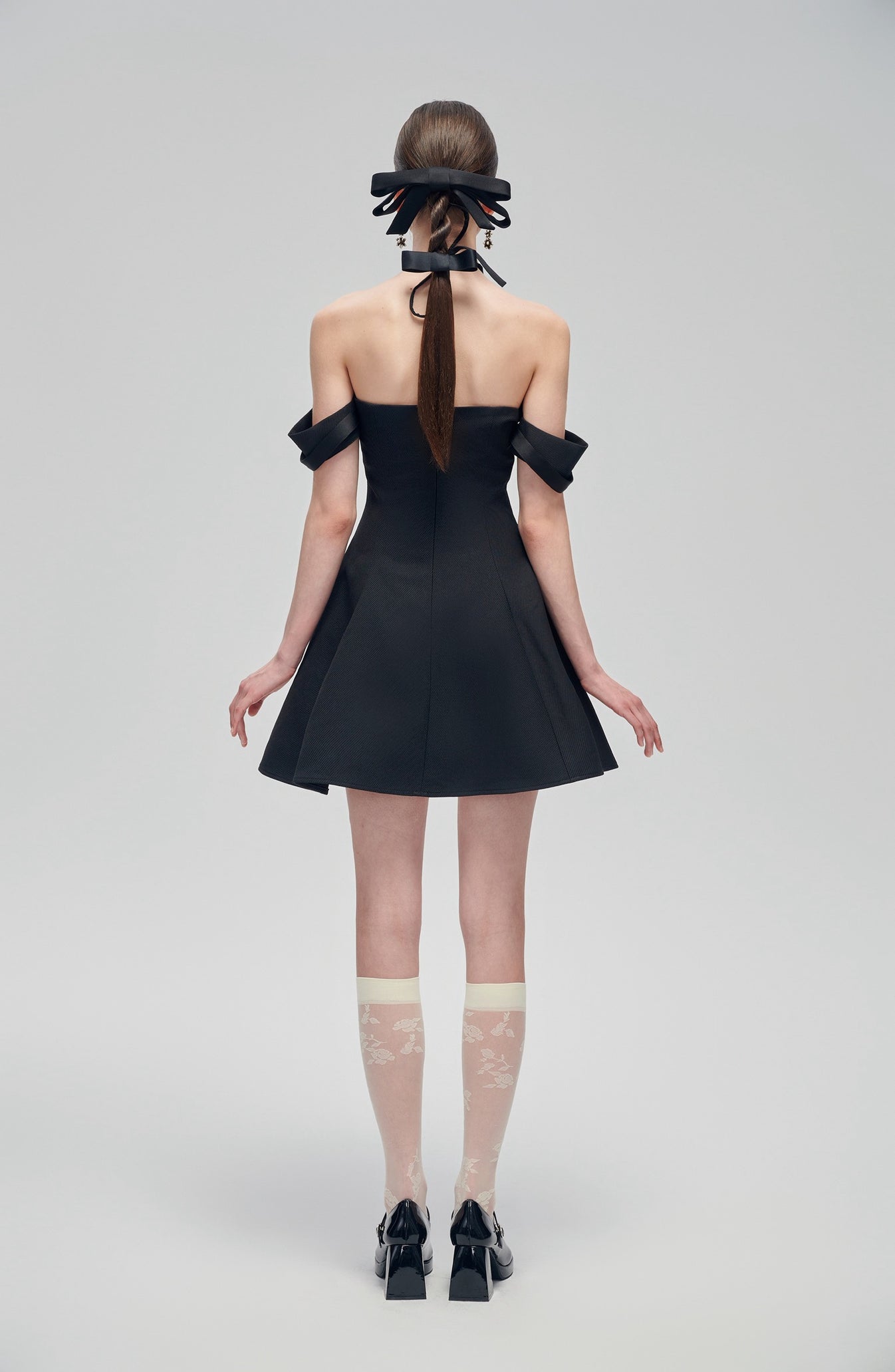 Black Bow Mini Dress | Dress | Three Fleas