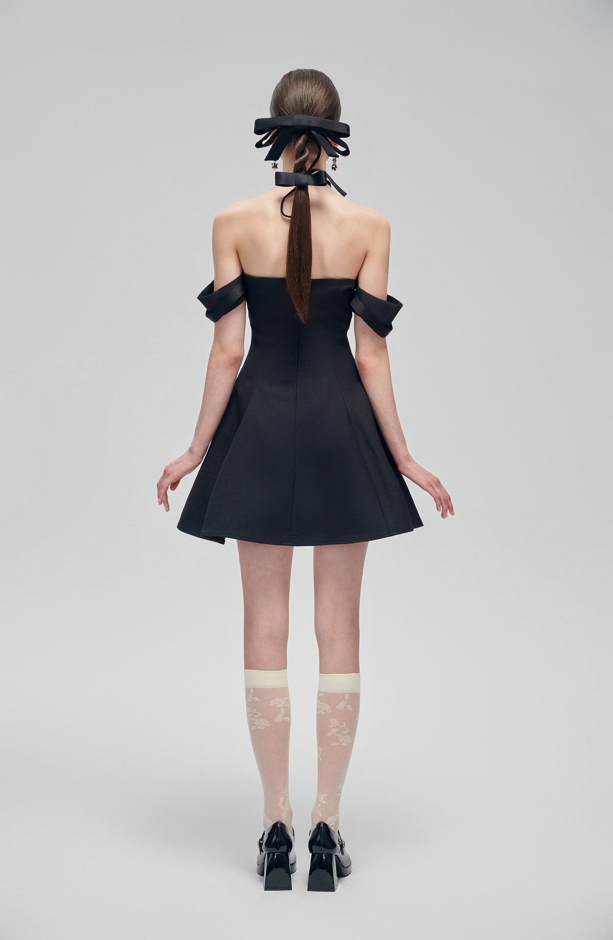 Black Bow Mini Dress | Dress | Three Fleas