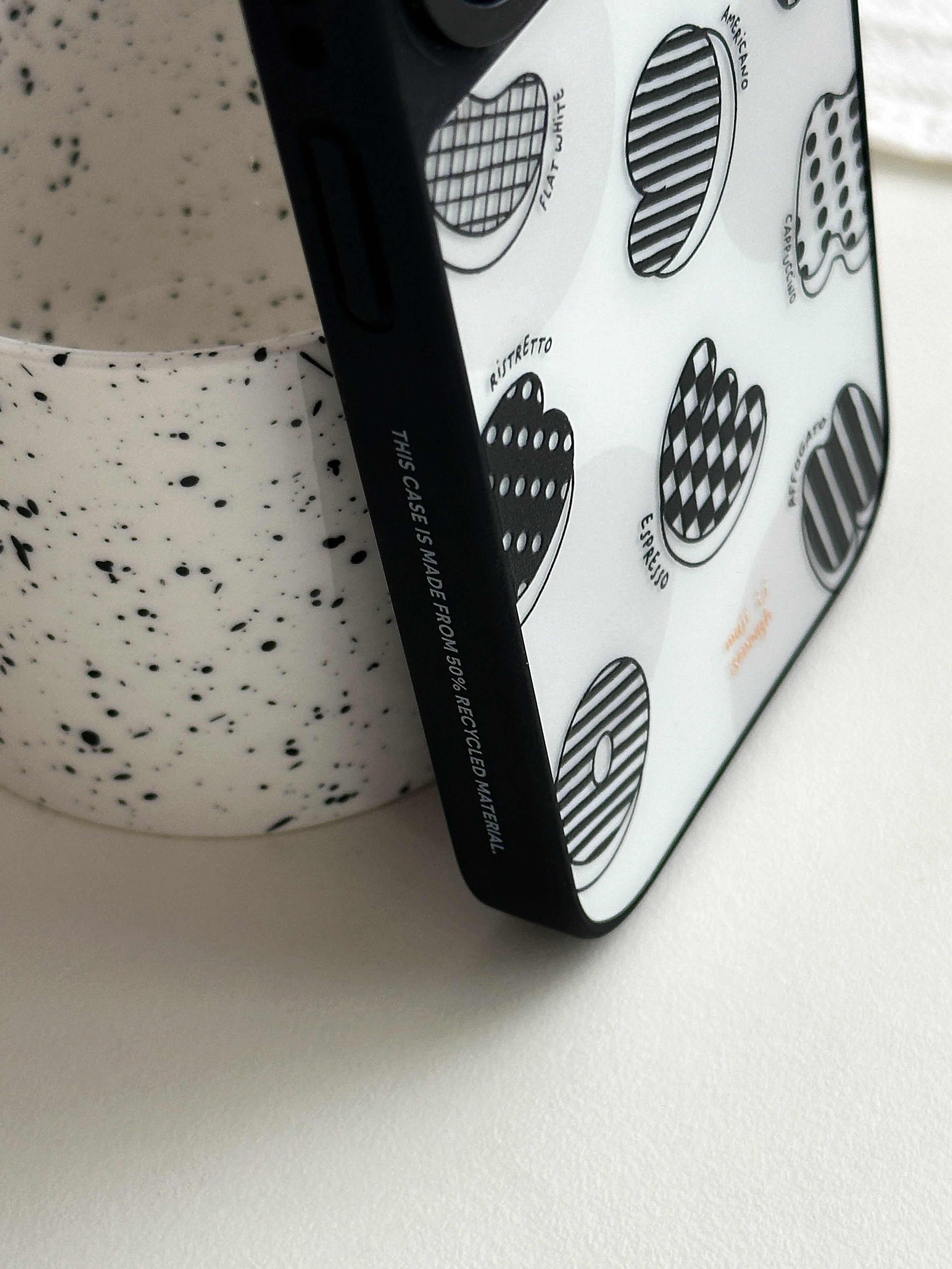 Black Letters Print Phone Case | iPhone Accessories | Three Fleas