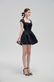 Black Mini Dress with Open Heart Back | Dress | Three Fleas