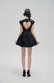 Black Mini Dress with Open Heart Back | Dress | Three Fleas