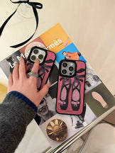Black Pink Ballet Shoes Printed Phone Case | iPhone Accessories | Three ...