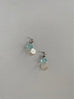 Blue Ice Crystal Shell Earrings | Jewelry | Three Fleas