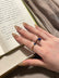 Blue Lazurite Faceted Teardrop Beaded Ring | Jewelry | Three Fleas