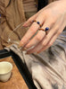 Blue Lazurite Faceted Teardrop Beaded Ring | Jewelry | Three Fleas