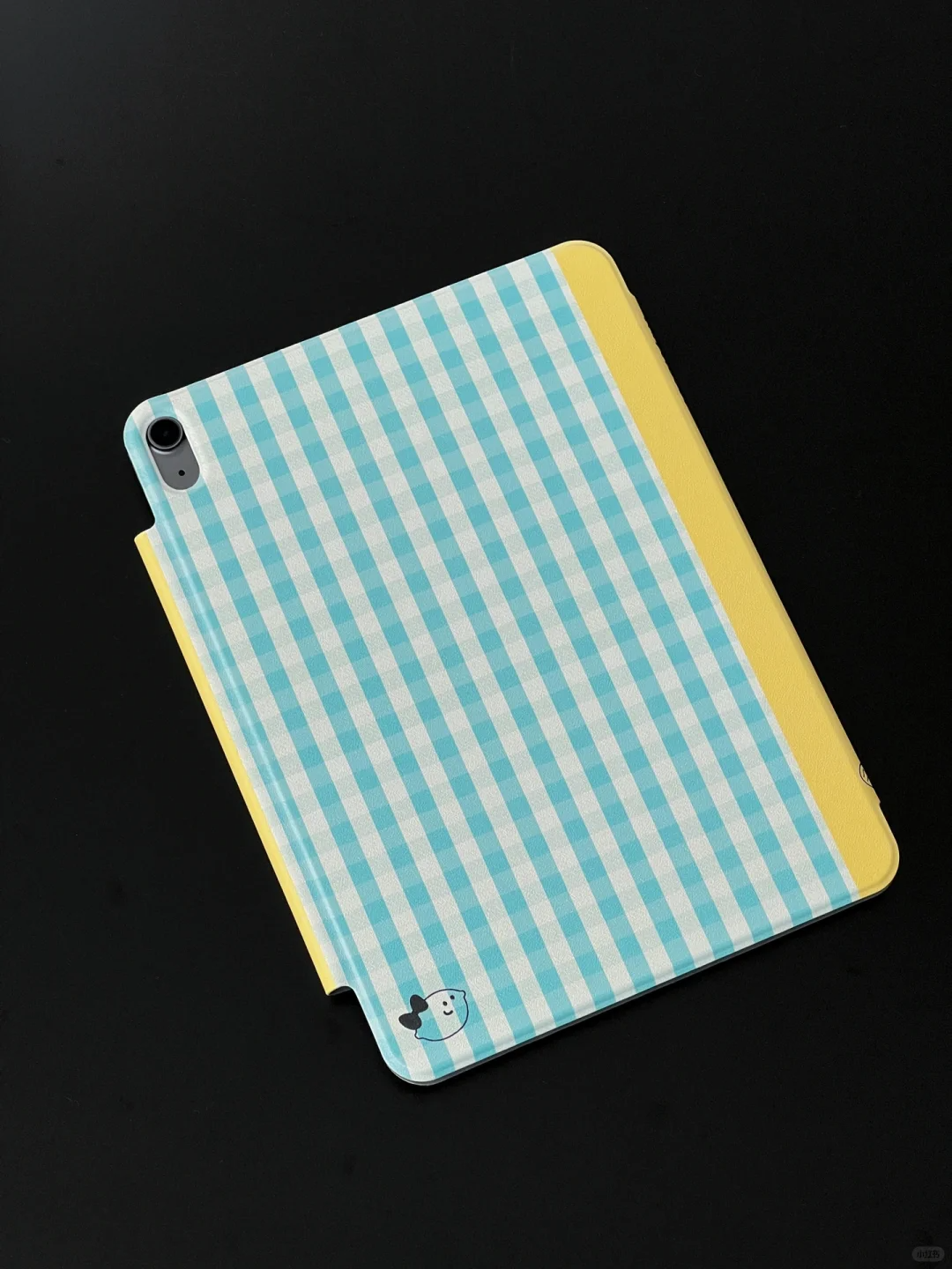 Blue Yellow Plaid Notebook iPad Case | iPad Accessories | Three Fleas