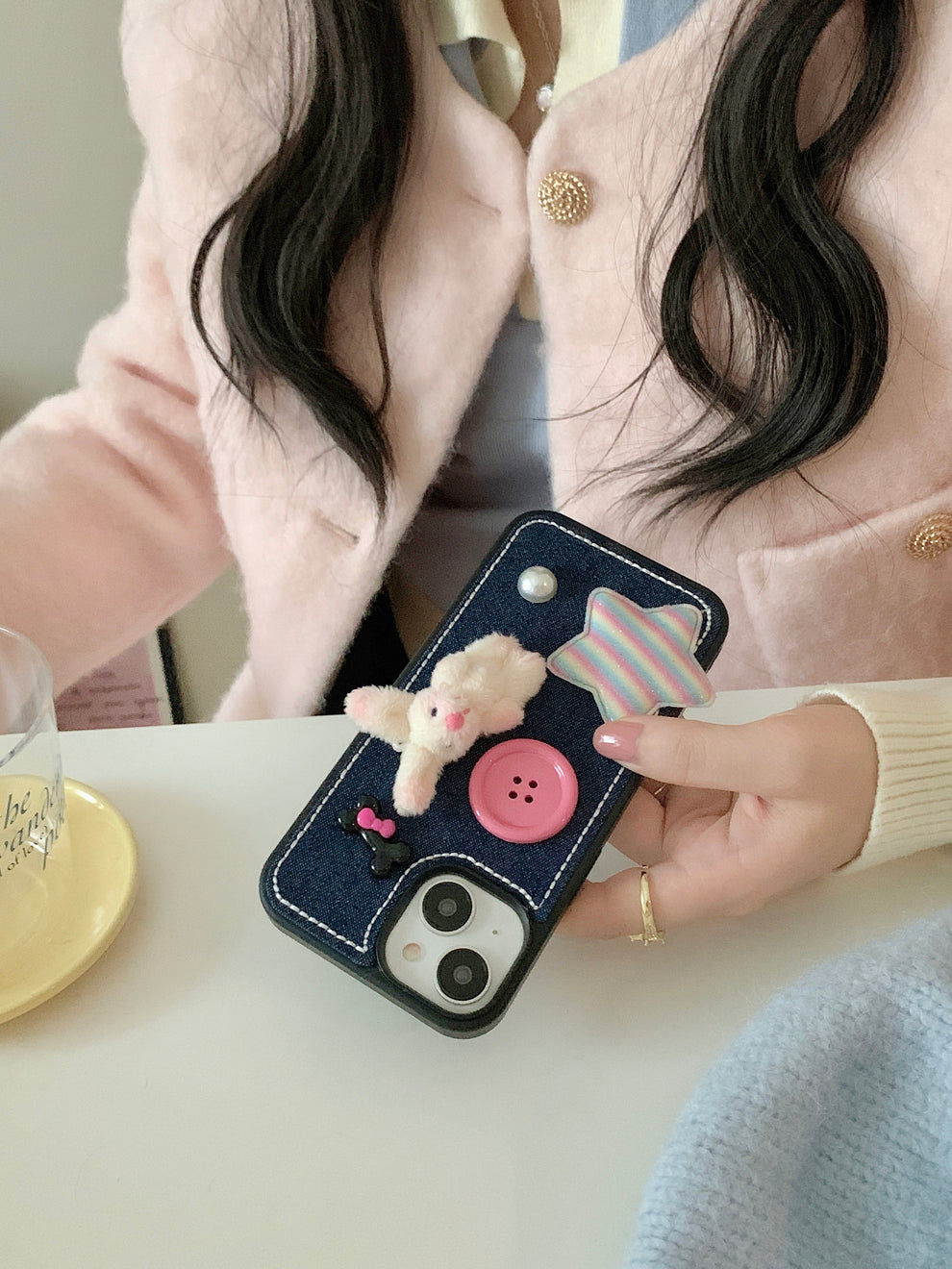 Bunny Doll Star Patch Phone Case | iPhone Accessories | Three Fleas