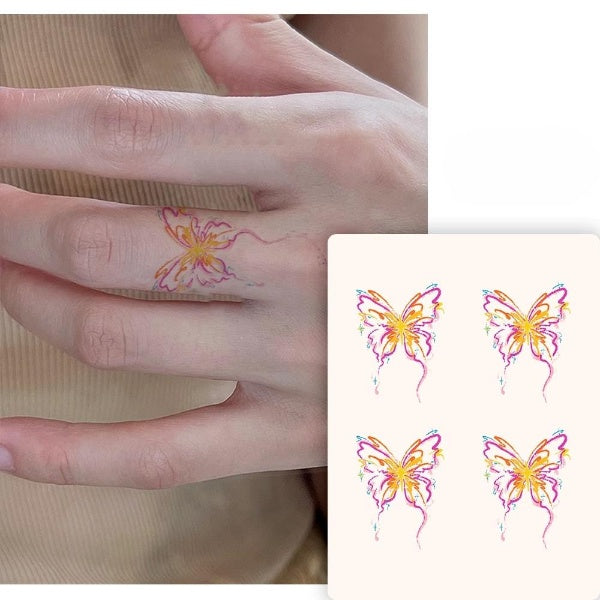 Butterfly Waterproof Temporary Tattoo Stickers Set | Tattoo | Three Fleas