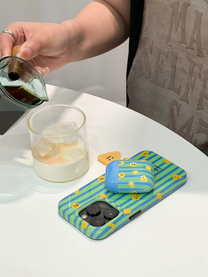 Cheese Printed Striped Phone Case | iPhone Accessories | Three Fleas