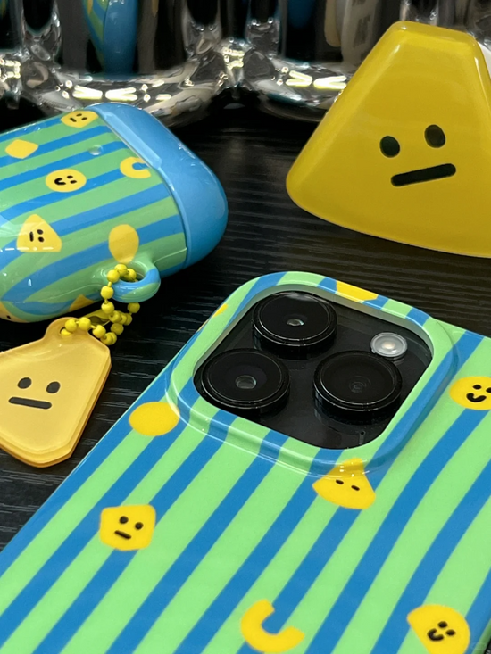 Cheese Printed Striped Phone Case | iPhone Accessories | Three Fleas