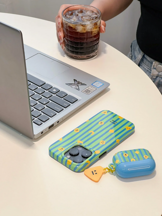 Cheese Printed Striped Phone Case | iPhone Accessories | Three Fleas