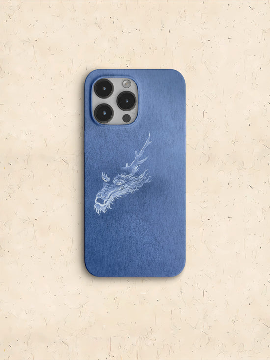 「Chinoiserie」Blue Dragon Printed Phone Case | Phone Case | Three Fleas
