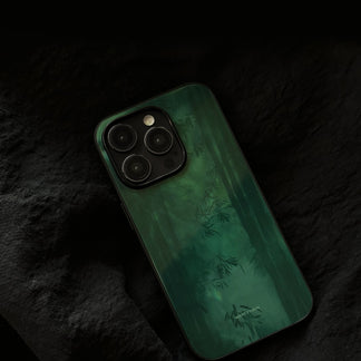 「Chinoiserie」Deep Bamboo Forest Phone Case | Phone Case | Three Fleas