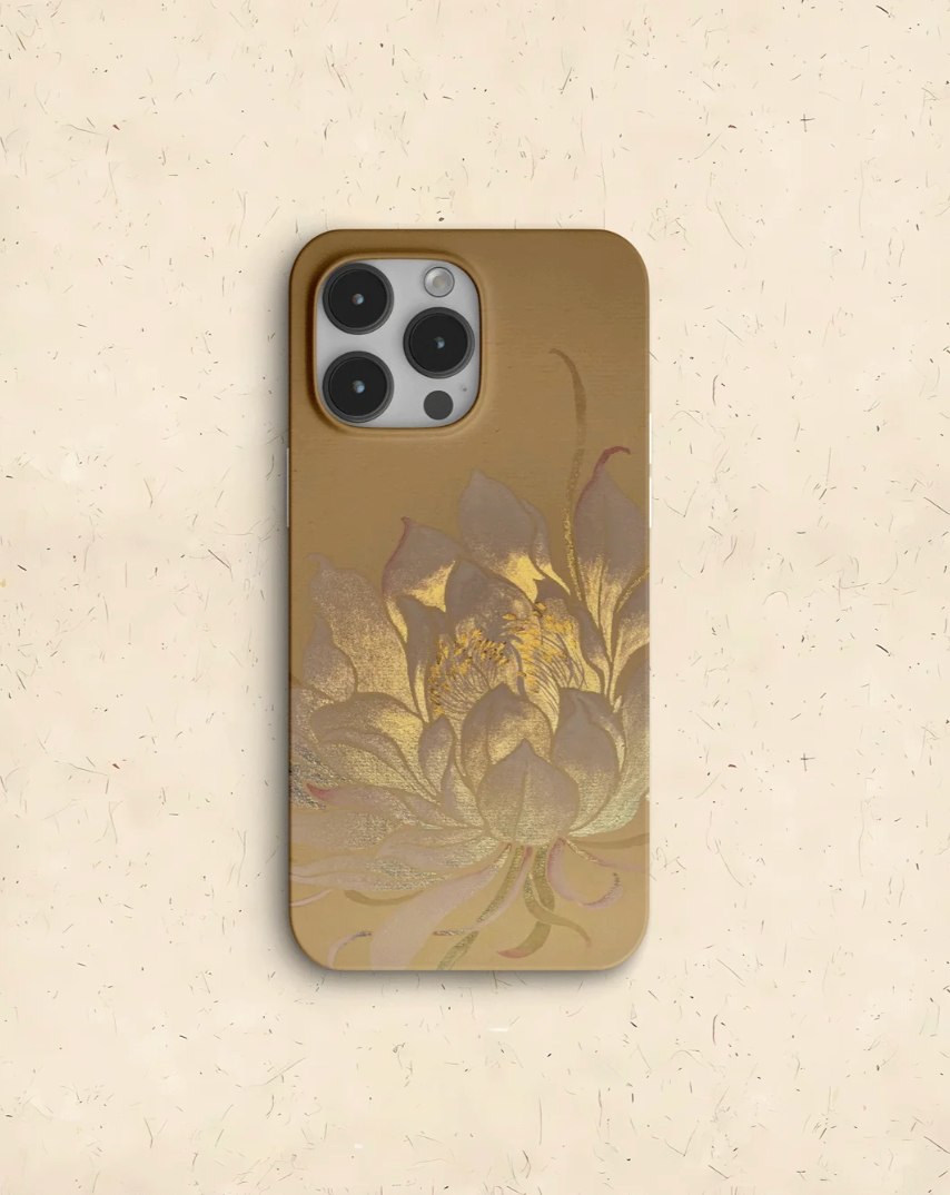 「Chinoiserie」Golden Lotus Bloom Printed Phone Case | Phone Case | Three ...