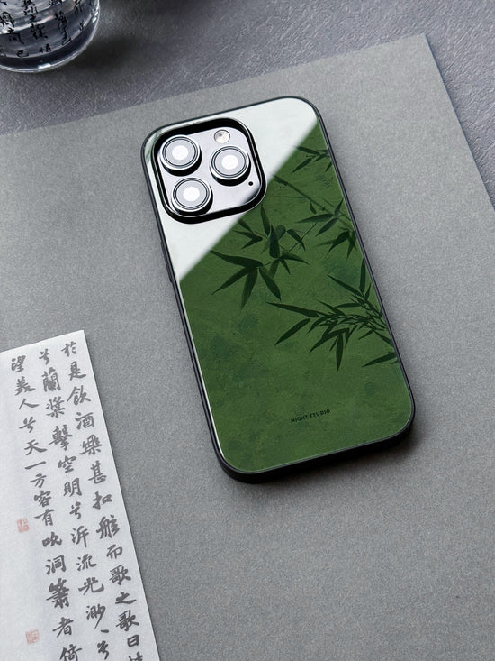 「Chinoiserie」Green bamboo Traditional Chinese Painting | Phone Case ...