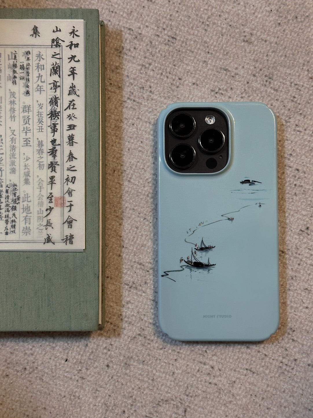 [Chinoiserie]Lake Serenity Printed Phone Case | Phone Case | Three Fleas