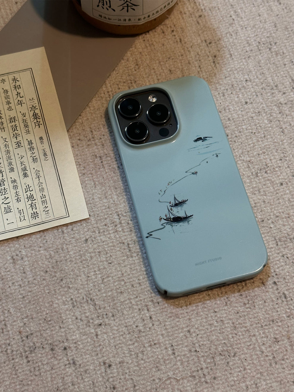 [Chinoiserie]Lake Serenity Printed Phone Case | Phone Case | Three Fleas