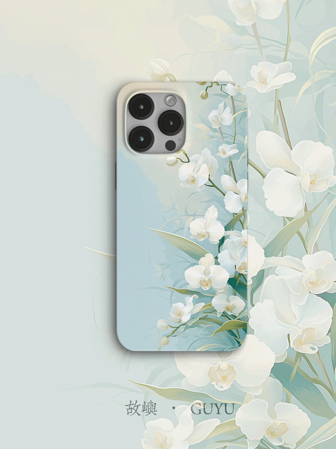 「Chinoiserie」Noble Orchid Printed Phone Case | Phone Case | Three Fleas