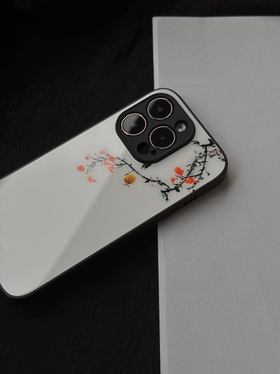 「Chinoiserie」Persimmon Printed Phone Case | Phone Case | Three Fleas