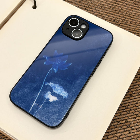 「Chinoiserie」 Summer Lotus Printed Blue Phone Case | Phone Case | Three ...