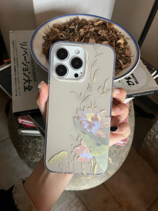 「Chinoiserie」Summer Lotus Printed Phone Case | Phone Case | Three Fleas