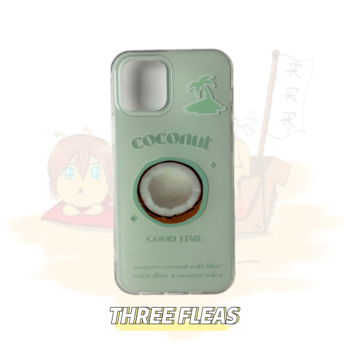 Coconut Printed Phone Case | iPhone Accessories | Three Fleas