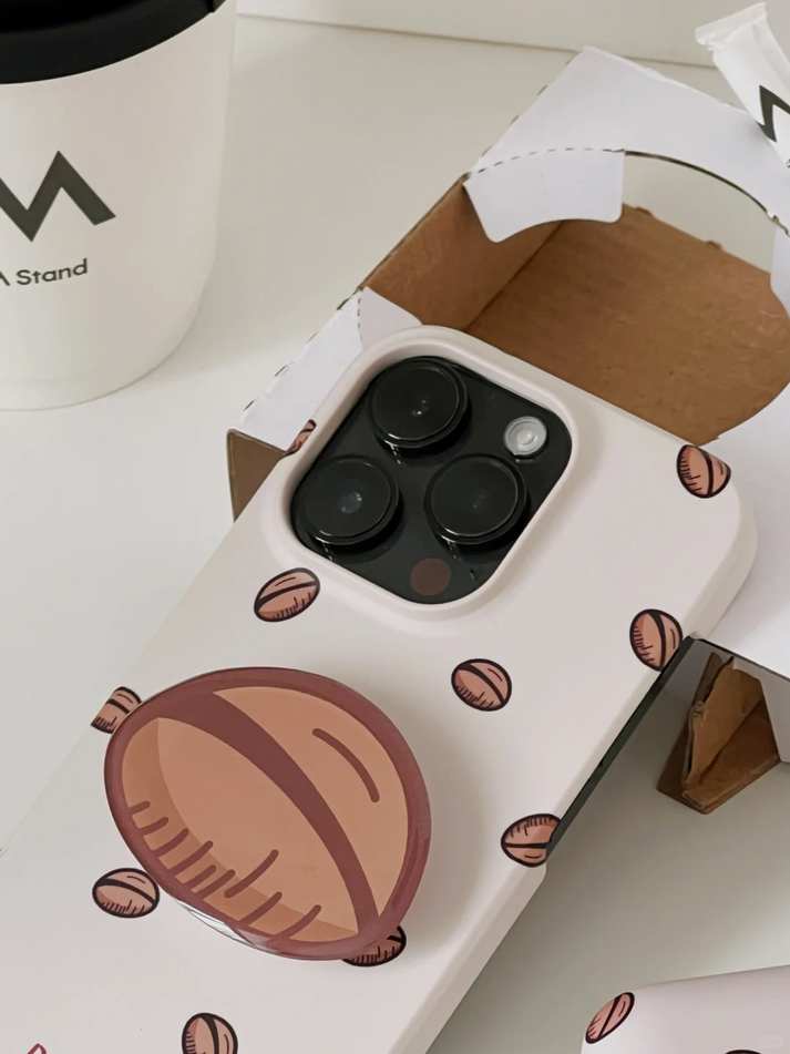 Coffee Beans Printed Phone Case | iPhone Accessories | Three Fleas