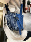 Color Block Denim Bucket Bag | Bag | Three Fleas