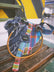 Color Block Denim Bucket Bag | Bag | Three Fleas