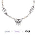 Dreamcore Butterfly Pendant Pearl Necklace | Jewelry | Three Fleas