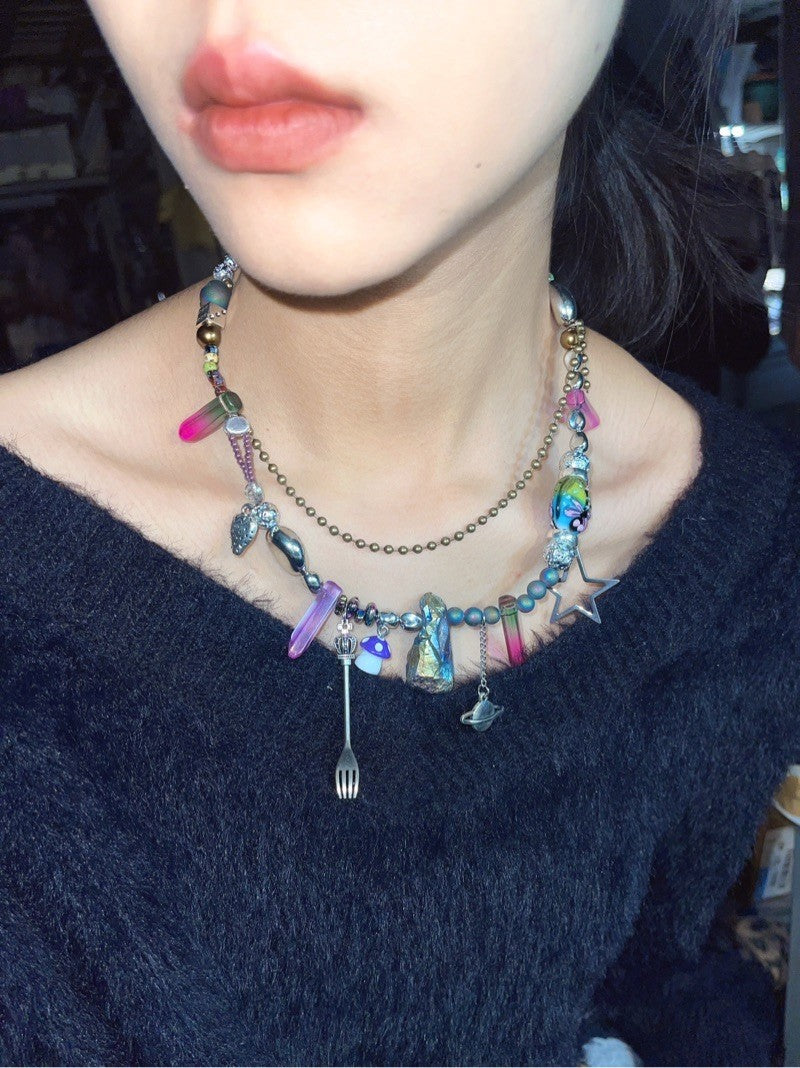 Dreamcore Childhood Beaded Necklace | Jewelry | Three Fleas