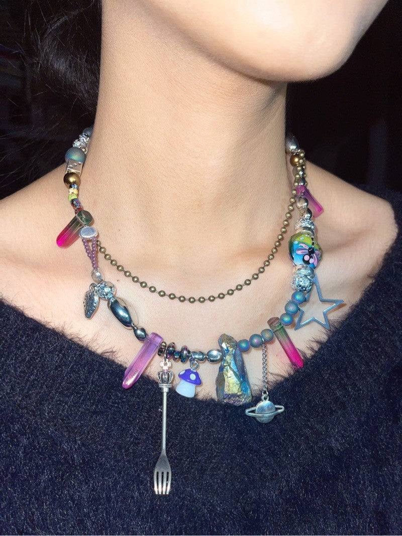 Dreamcore Childhood Beaded Necklace | Jewelry | Three Fleas