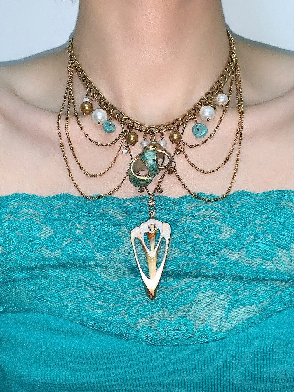 Exotic Layered Necklace | Jewelry | Three Fleas