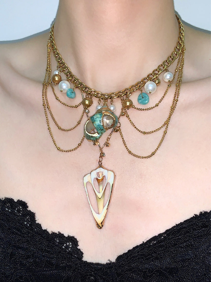 Exotic Layered Necklace | Jewelry | Three Fleas