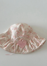 Floral Floppy Ruffle Bucket Hat | Hat | Three Fleas