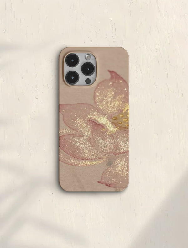 「Chinoiserie」Golden Lotus Bloom Printed Phone Case | Phone Case | Three ...