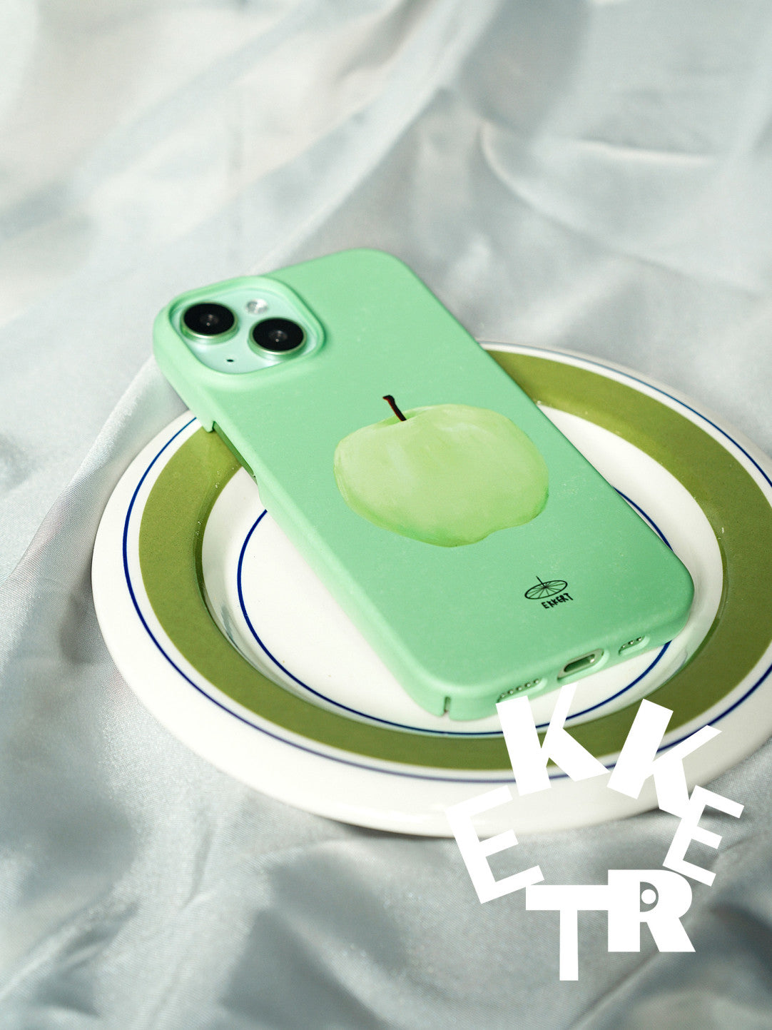 Green Apple Printed Phone Case | iPhone Accessories | Three Fleas