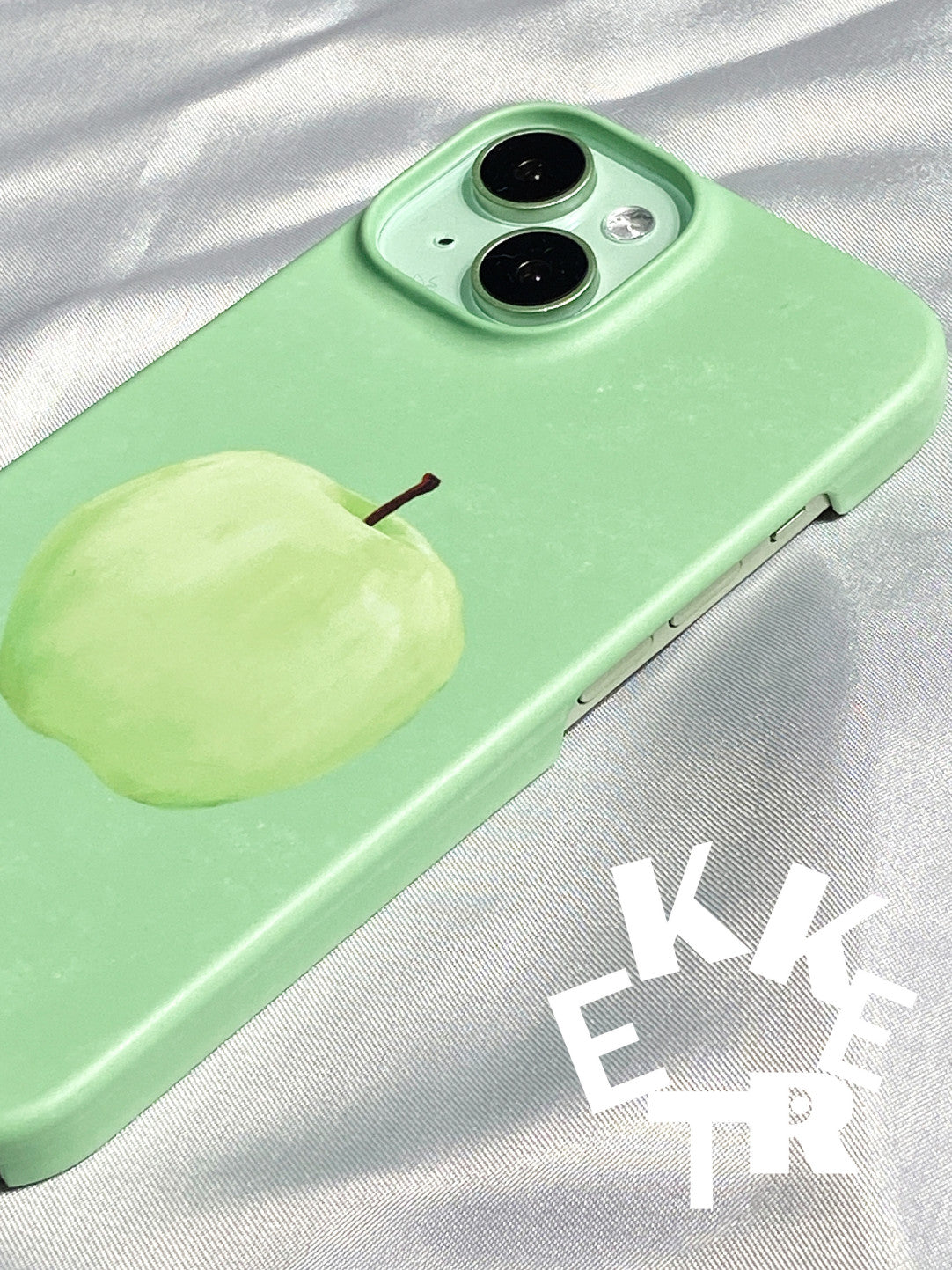 Green Apple Printed Phone Case | iPhone Accessories | Three Fleas