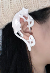 Handmade Heart Cat Ear Cuff | Jewelry | Three Fleas