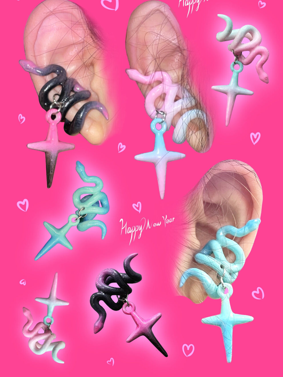 Handmade Snake Star Ear Cuff | Jewelry | Three Fleas