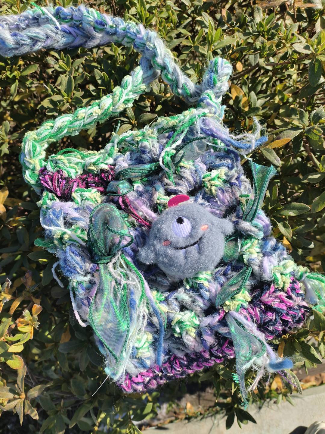 Handwoven Little Monster Crossbody Bag | Bag | Three Fleas