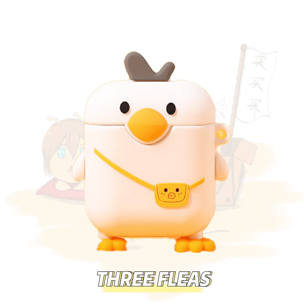 Cute Little Kawaii Duck AirPods Case for AirPods Pro/2/1 | Three Fleas