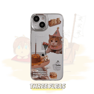 Birthday Cat Mirror Case for iPhone 11/12/13/14 ProMax | Phone Case ...