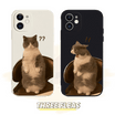 [ Meme Case ] Standing Cat Phone Case For Couple | Phone Case | Three Fleas