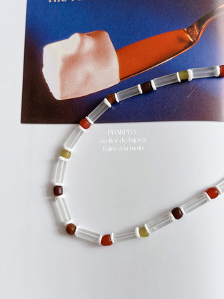Ice Color Beaded Necklace | Jewelry | Three Fleas