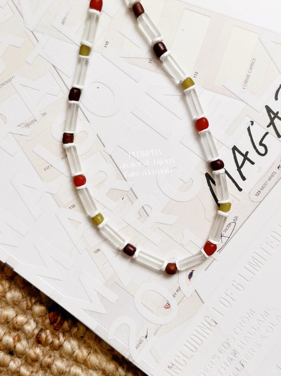 Ice Color Beaded Necklace | Jewelry | Three Fleas