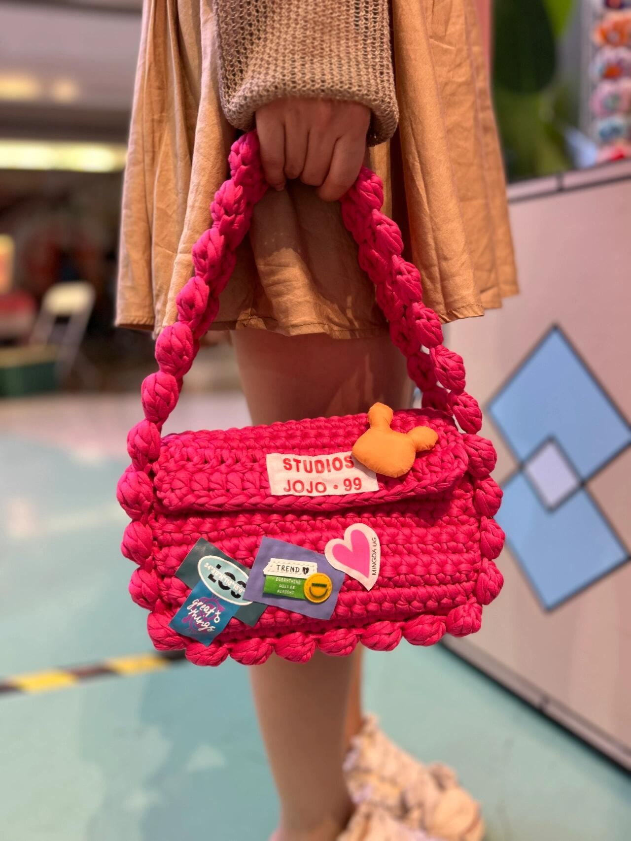 Mini Barbie Pink Crochet Bag | Bag | Three Fleas